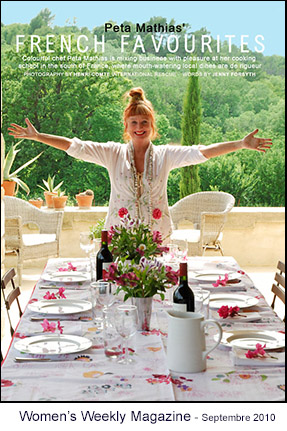 Peta Mathias Cooking in Uzes - France - Henri Comte Photographe